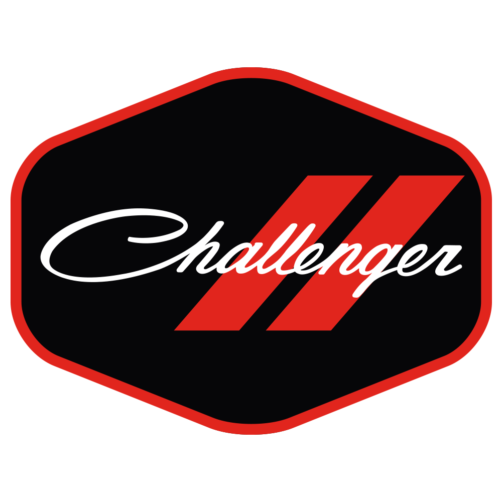 Sticker - Dodge Challenger Vintage Script Hex – Downforce Solutions